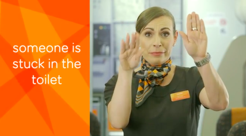 Ever wonder about those strange hand signals cabin crew use on planes ...