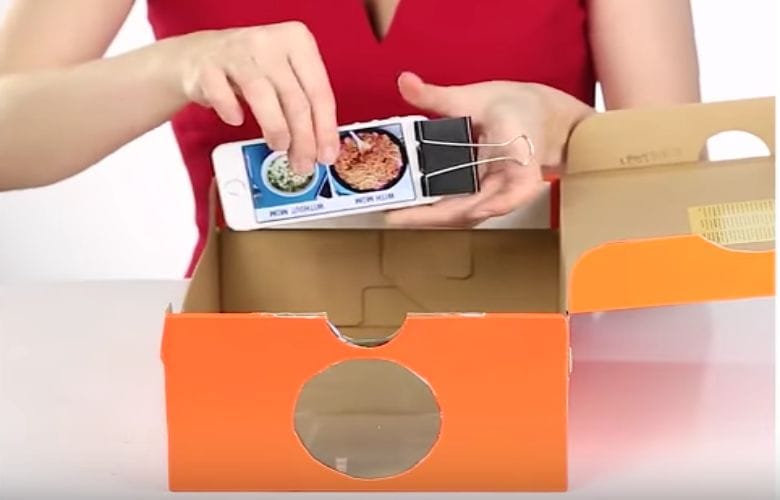 Genius! He puts his smartphone into an empty shoe box and look what ...