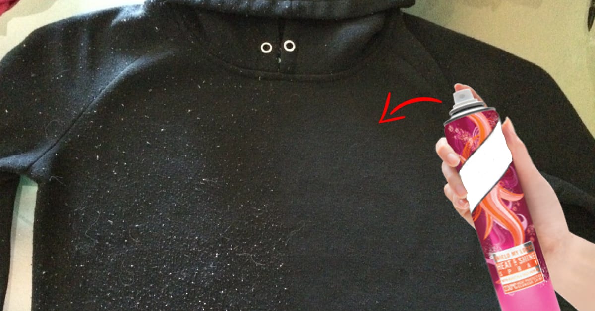 This is why you should spray hair spray on your clothes