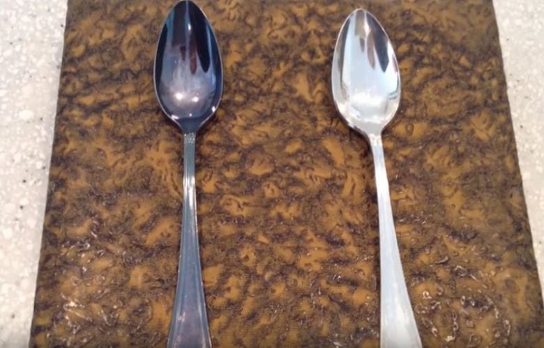 Rub a banana peel over your silverware and see what happens